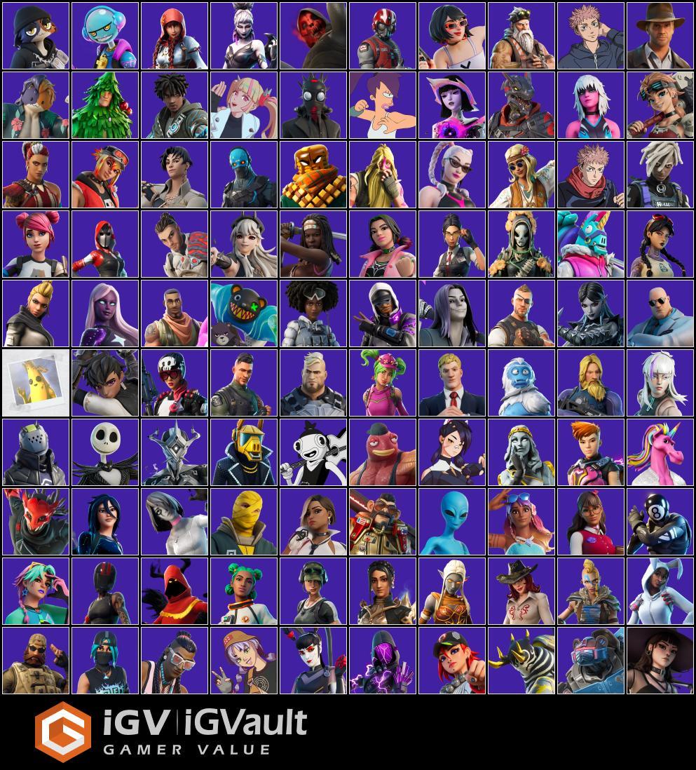 277 Skins Og Stw Travis Scott Blue Squire Royale Knight Gold