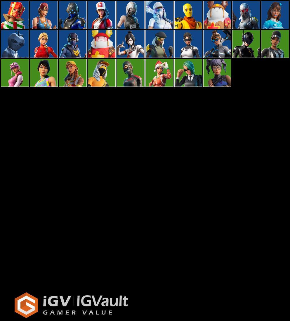 Full Access [pc Xbox] 129 Skins Neo Versa Merry Mint Axe Gold