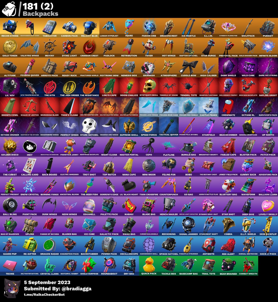 /PC/PSN/XBOX/ 189 skins / OG STW / Carbon Commando / Prodigy / Breakpoint / Trilogy / Point ...