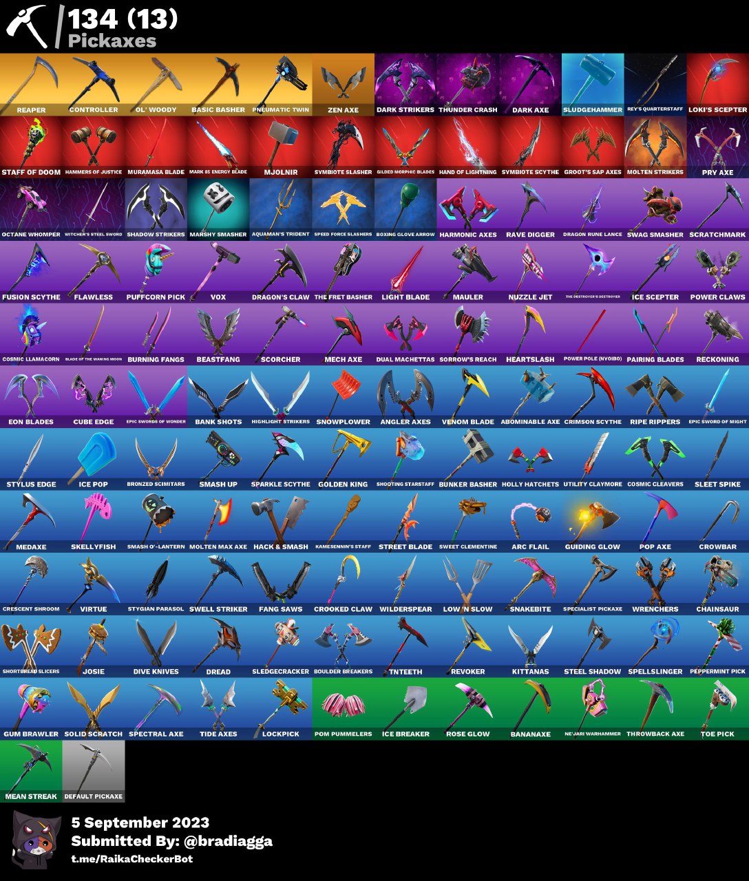 /PC/PSN/XBOX/ 189 skins / OG STW / Carbon Commando / Prodigy / Breakpoint / Trilogy / Point ...